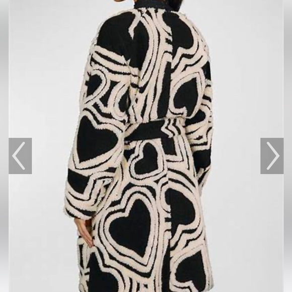 FARM Rio | Jackets & Coats | Farm Rio Hearts Black And White The Jacket ...